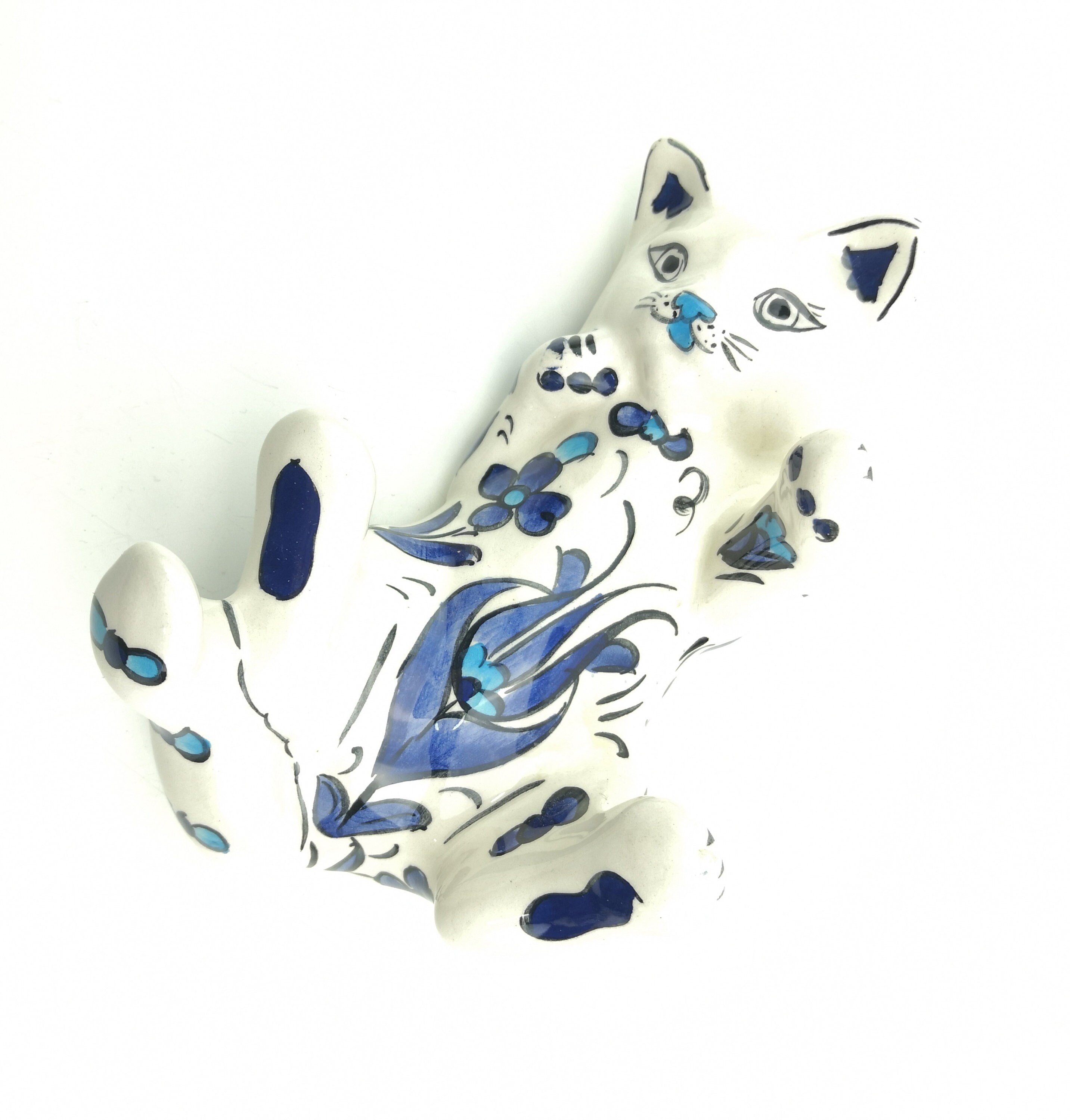 Handmade Ceramic Cats - Hand Painted Turkish Pottery Cats - Etsy UK