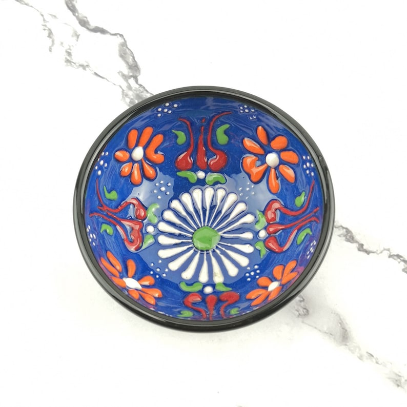Ceramic Hand Painted Bowls - Small(8 Cm) - Traditional Turkish Handmade ...