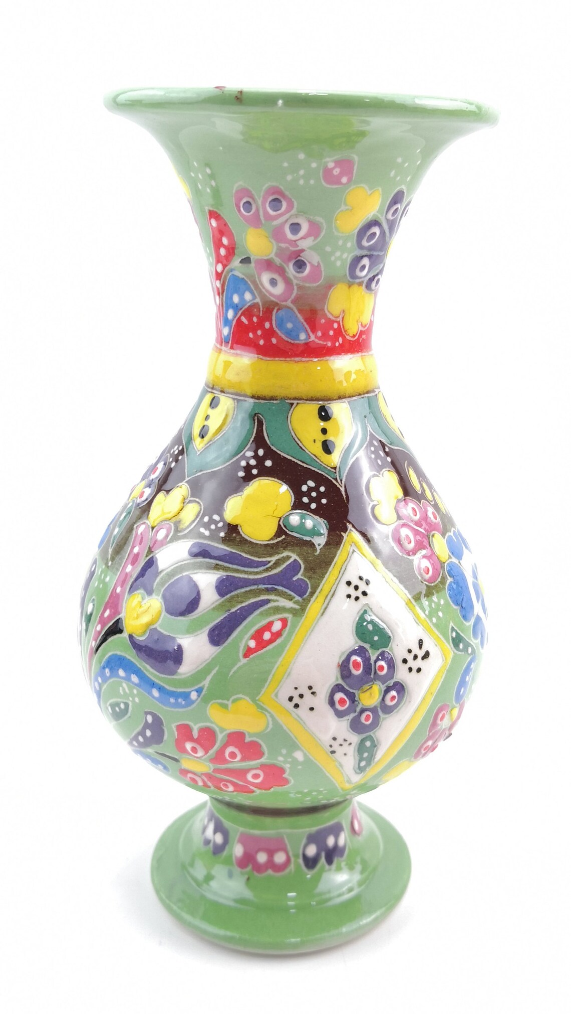 Hand Painted Ceramic Vase Various Colors of Ottoman Tulip | Etsy UK