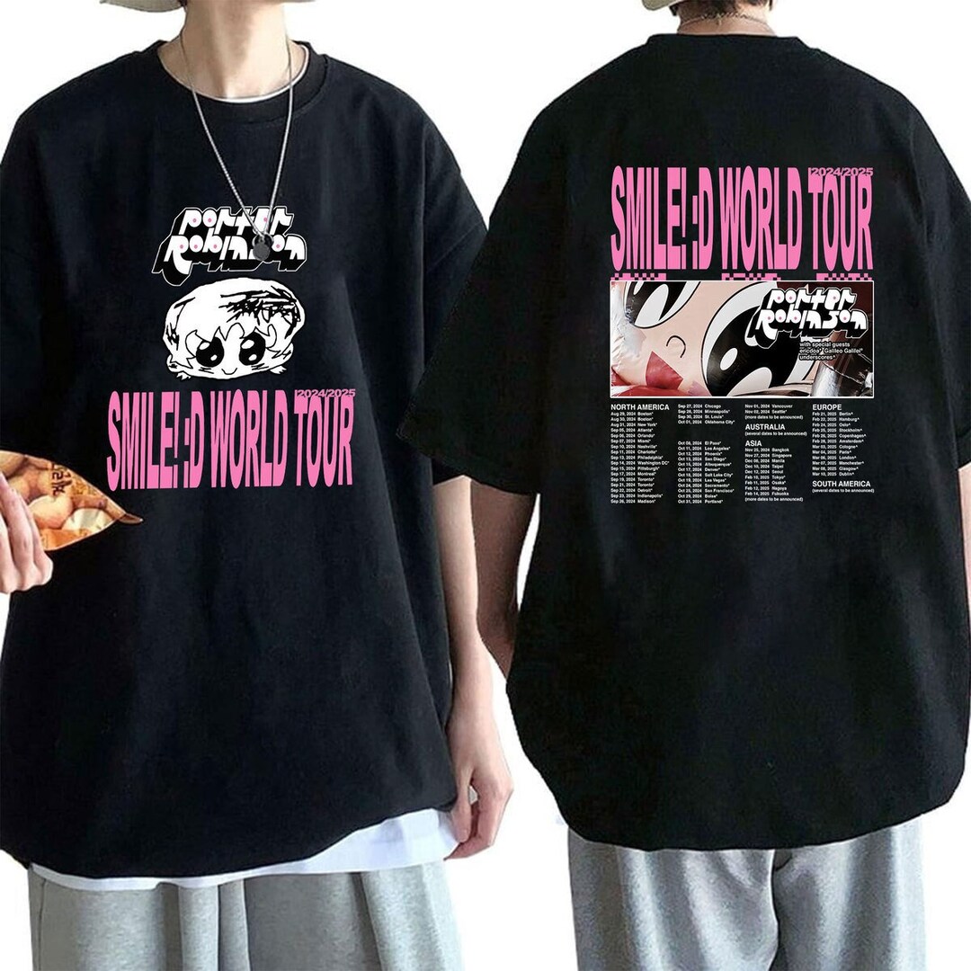 Porter Robinson 2024-2025 Smile:d World Tour Shirt, DJ Porter Robinson ...