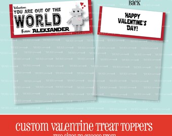 VALENTINE TREAT TOPPER You Make My Heart Bounce Editable | Etsy