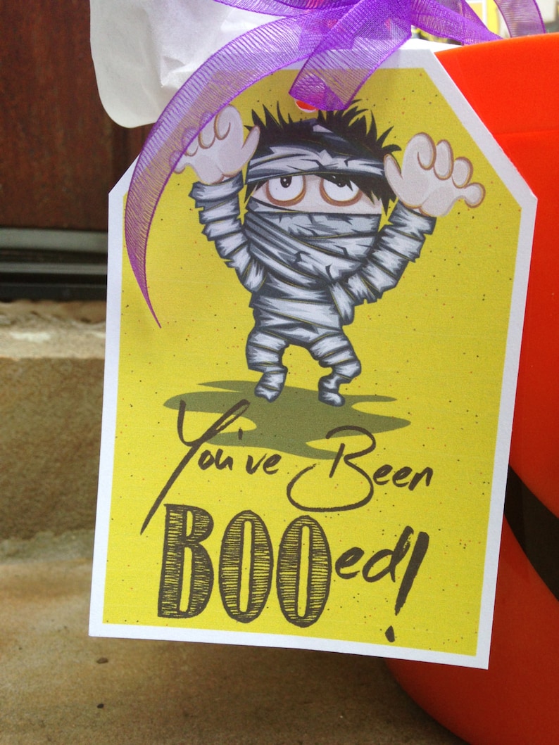 You've Been Boo'ed Sign, Boo Sign, Halloween Printable, Trick or Treat ...