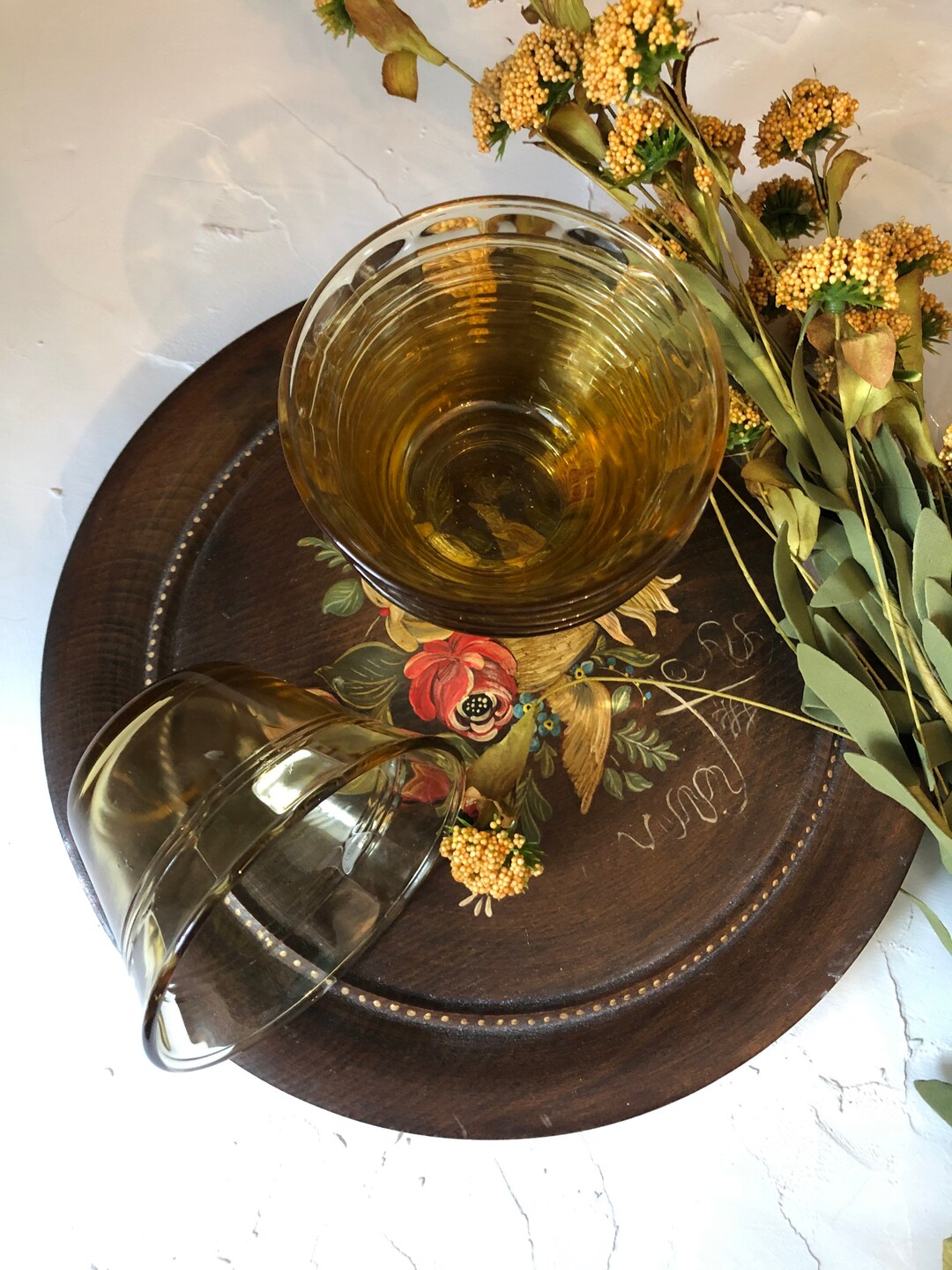 Vintage Glass Pinch Bowls | Detailed Glass Serving Ware | Vintage ...