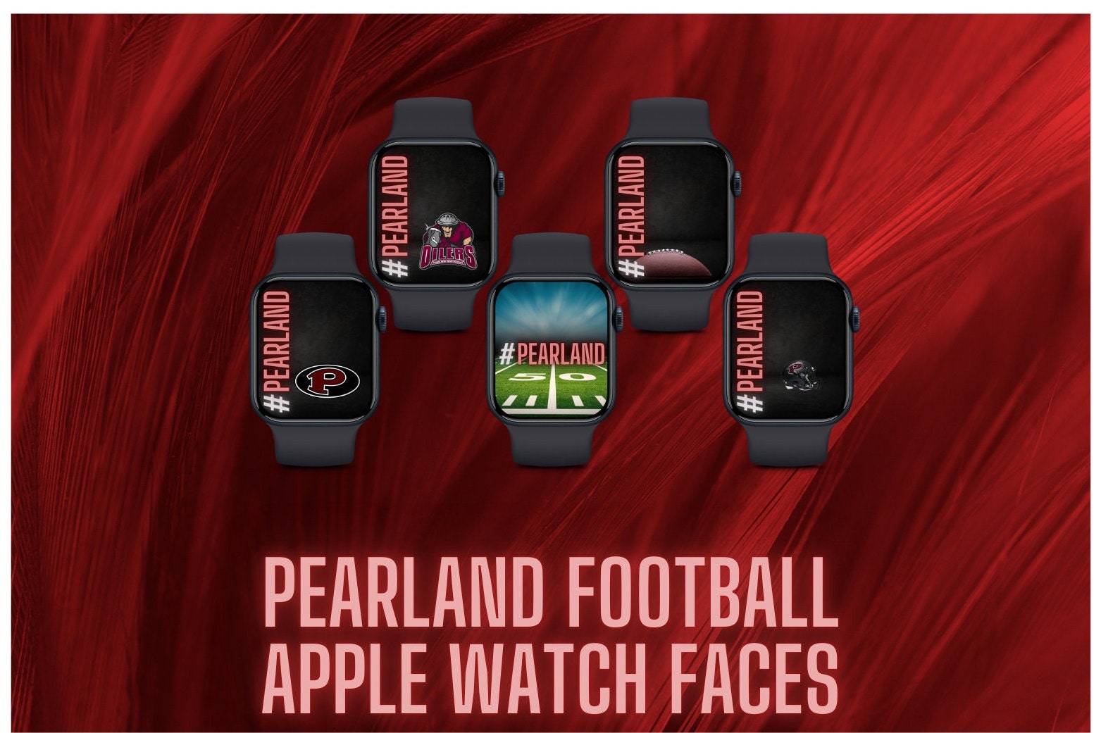 Pearland Football Apple Watch Face Wallpaper - Etsy