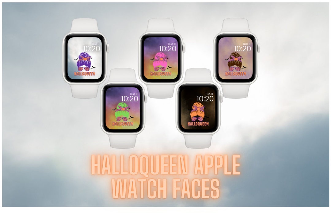 Halloween Themed Apple Watch Face Wallpaper - Halloqueen - Etsy