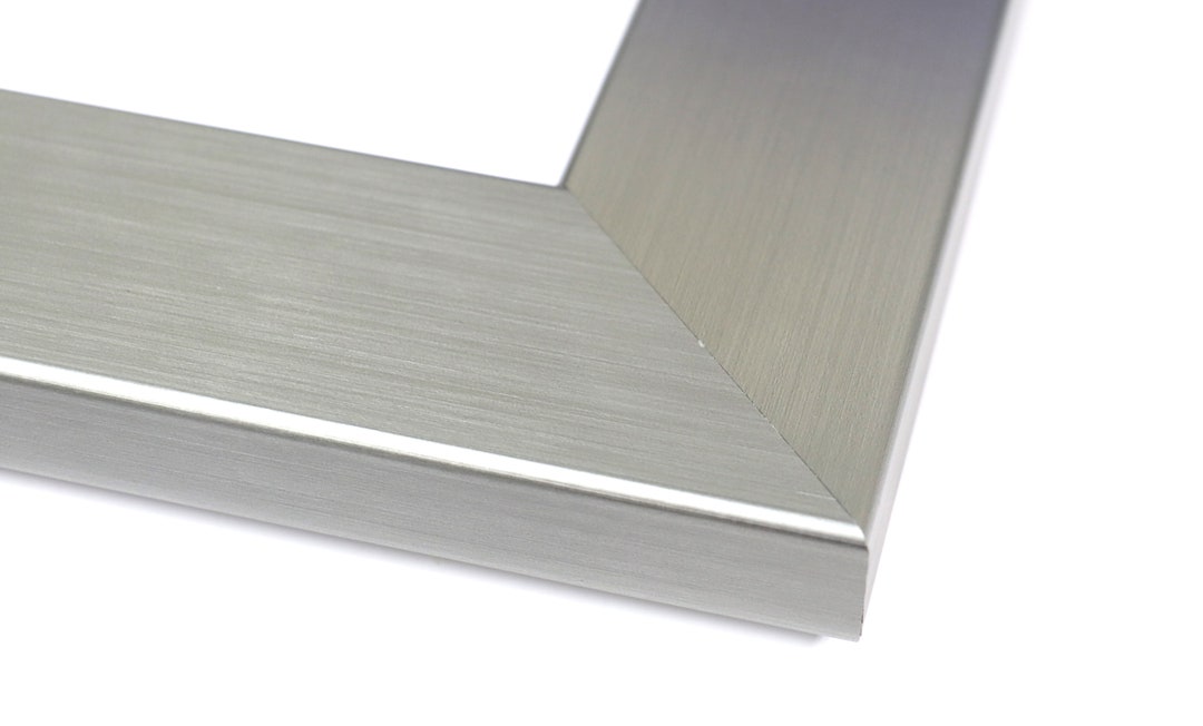 Minimalist Brushed Stainless Steel Picture Frame - 5x7",8x10",8.5x11 ...