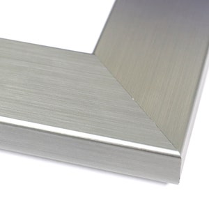 Minimalist Brushed Stainless Steel Picture Frame - 5x7",8x10",8.5x11 ...
