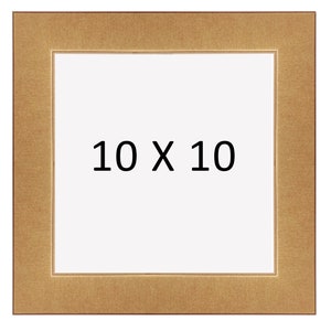 Brushed Gold Picture Frame - 5x7",8x10",8.5x11",10x10", 11x14", 16x20 ...