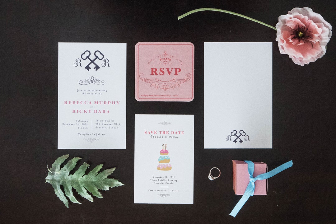 Grand Budapest Hotel Inspired Custom Wedding Invitation and - Etsy