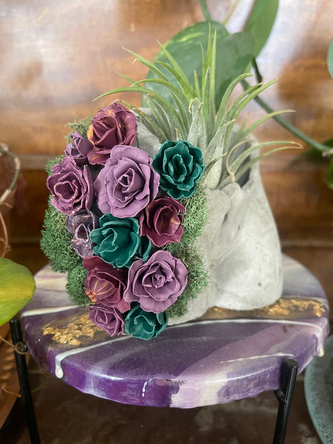 Flower Power Air Plant/succulent Planter - Etsy