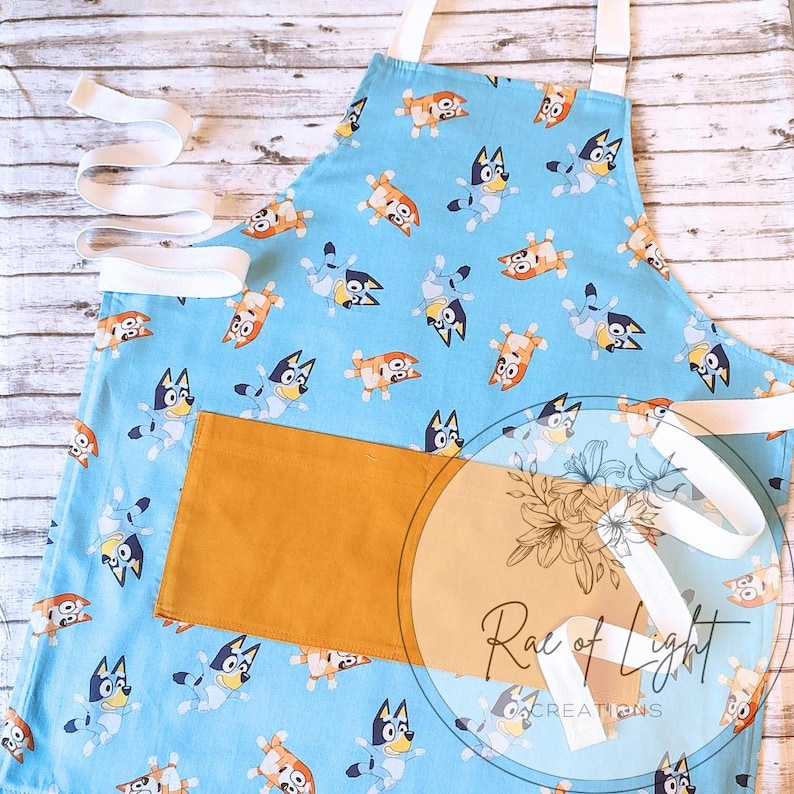 Bluey Dog Youth Apron - Etsy