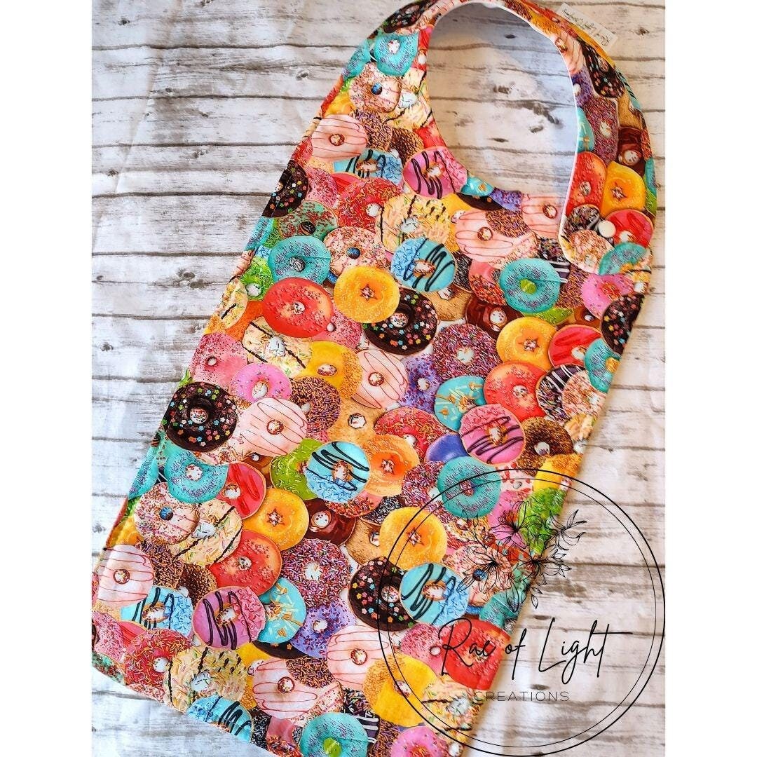 LONG Donut Fun Toss Special Needs Bib for Big Kids, Youth and Teens - Etsy