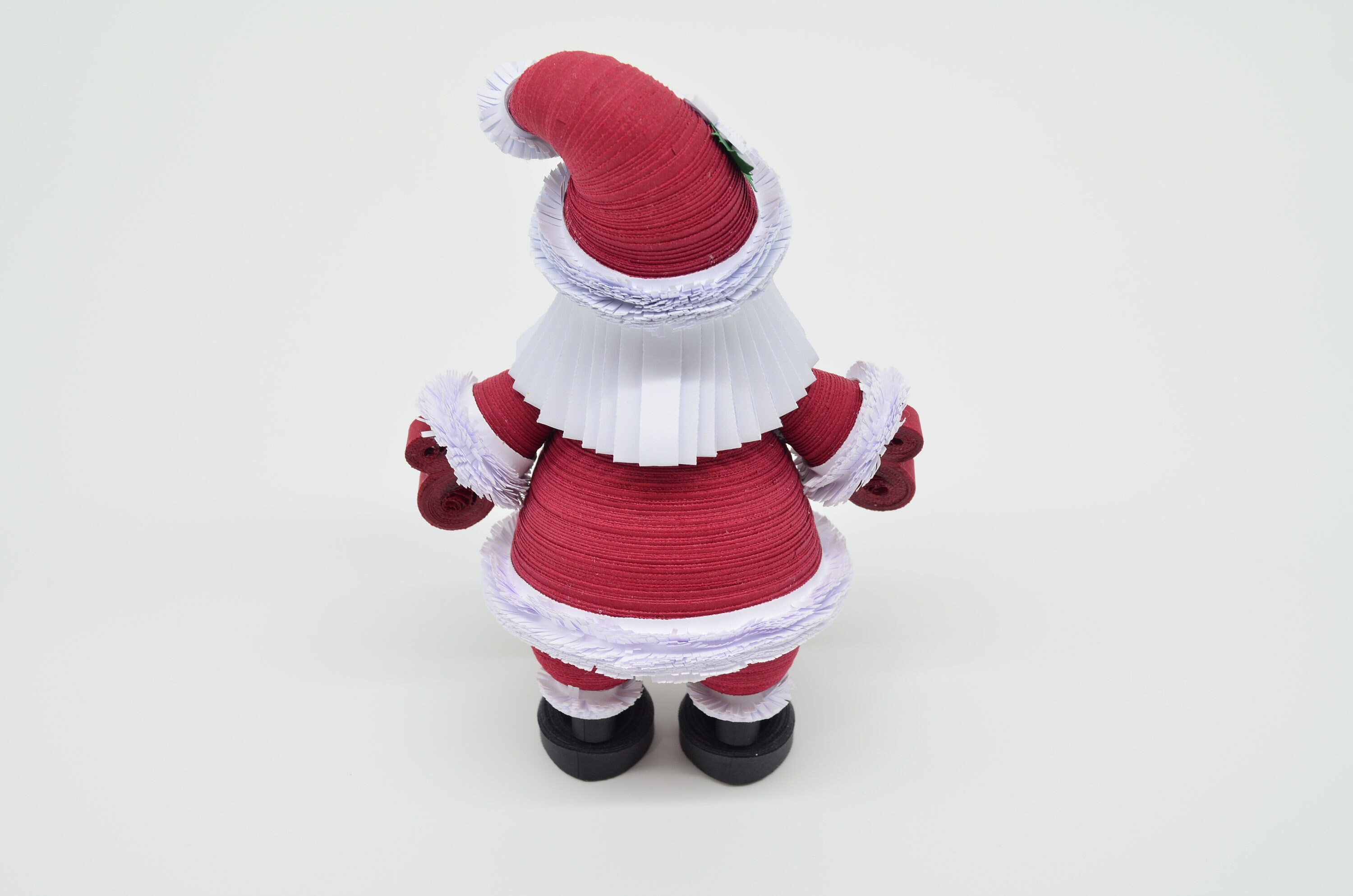 Dark Red Santa Handmade Santa Quilling Christmas Paper - Etsy UK