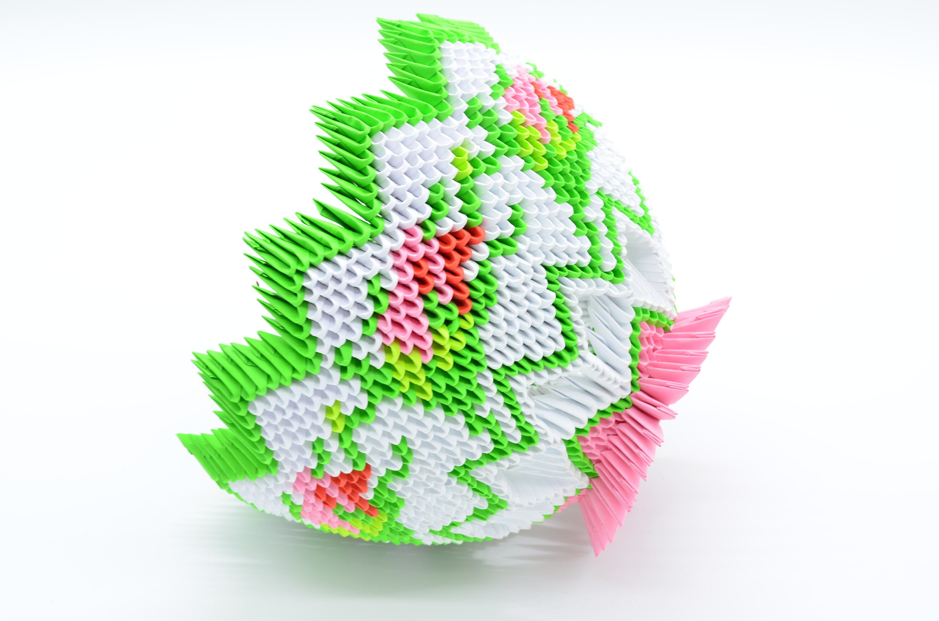 3D Origami, Bowl With Ornament Roses, Modular Origami Bowl, Origami ...