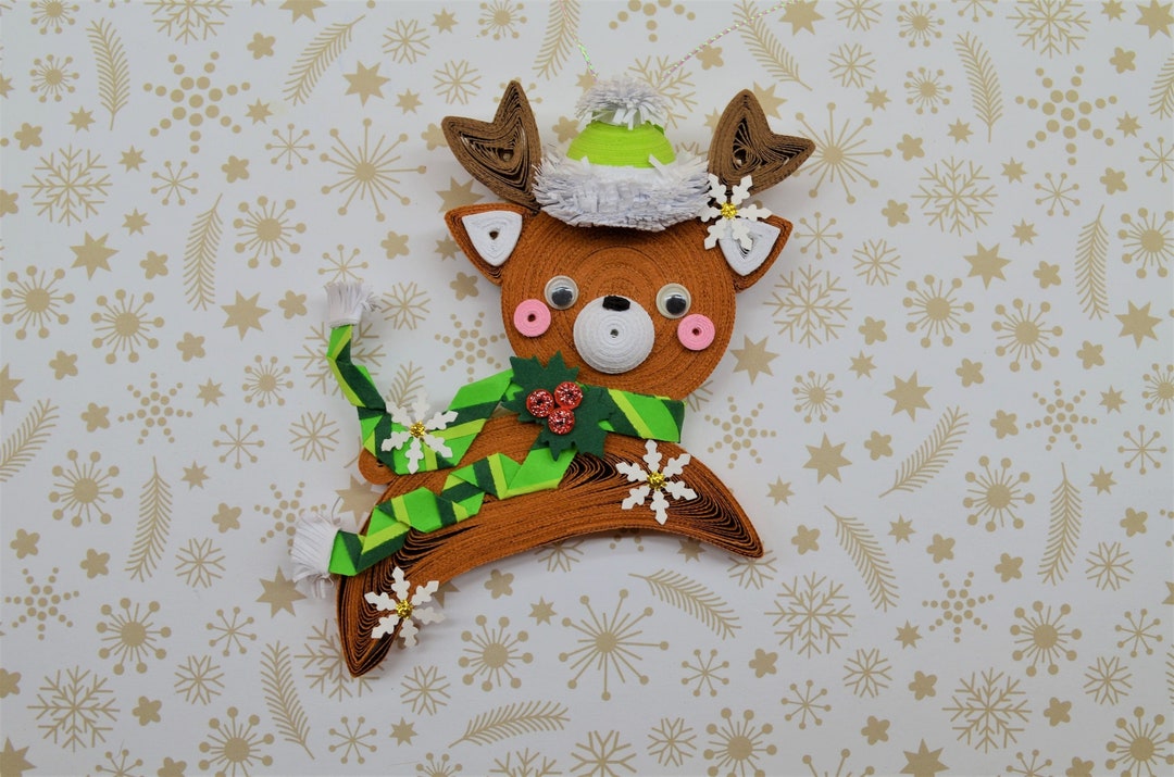 Quilling Art, Christmas Tree Toy, Quilling Christmas Deer, Quilled ...