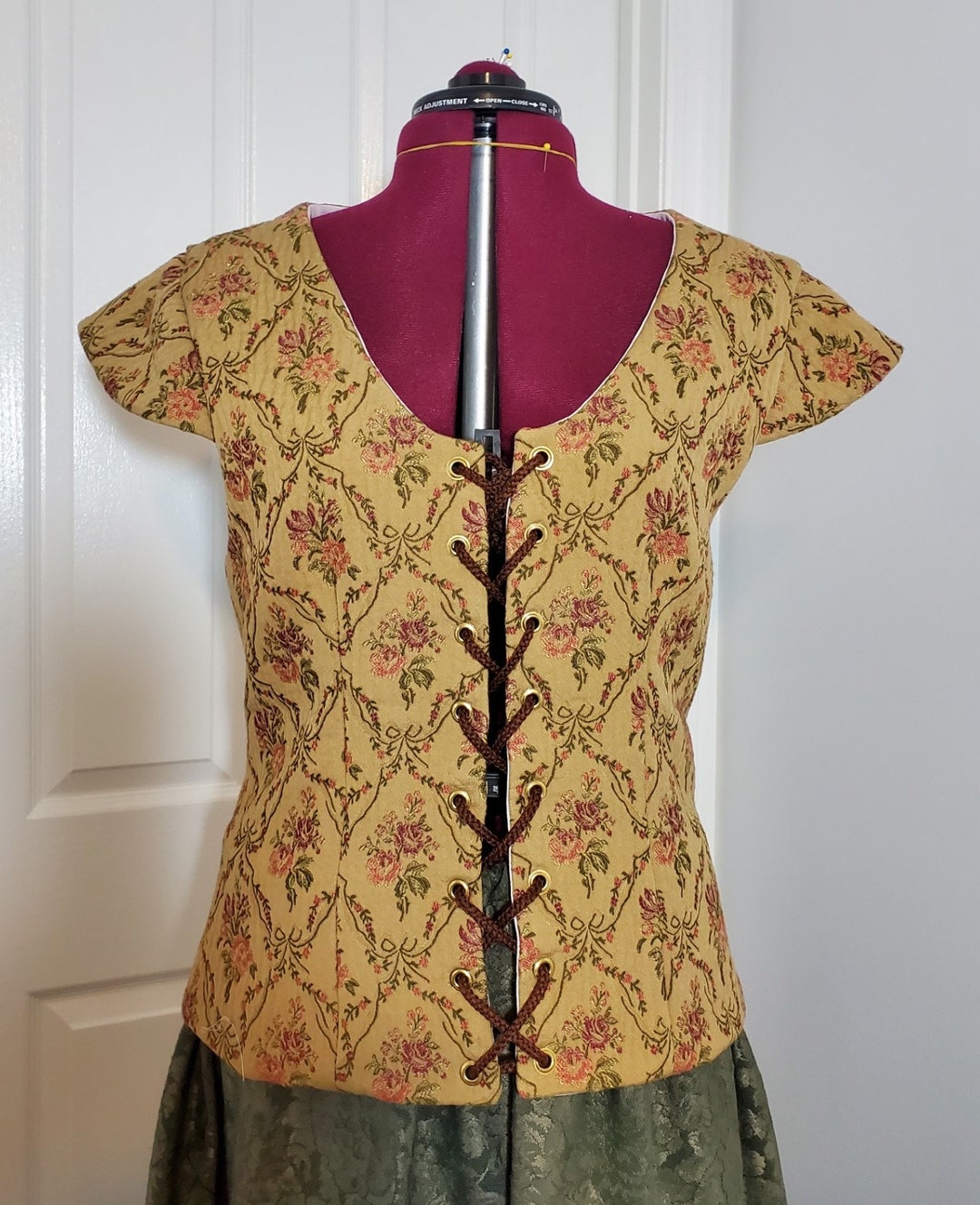 Renaissance Lady's Bodice - Floral Pattern - Etsy
