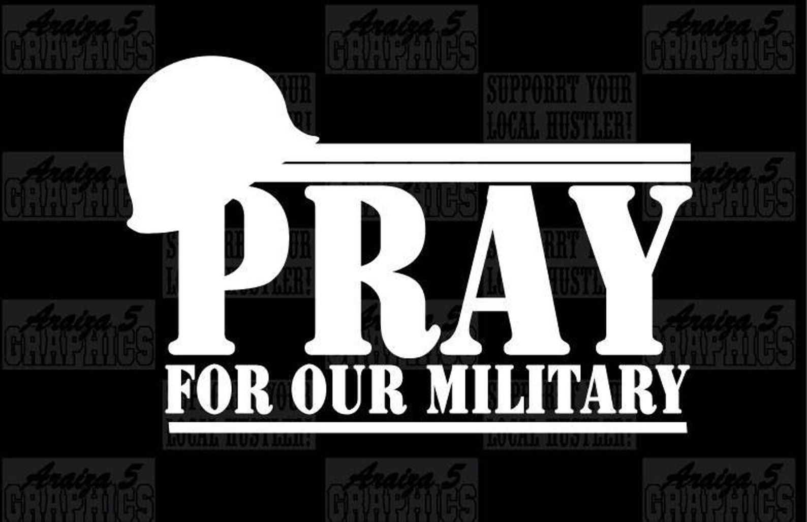 Pray for Our Military Vinyl Decal. Support Our Military - Etsy