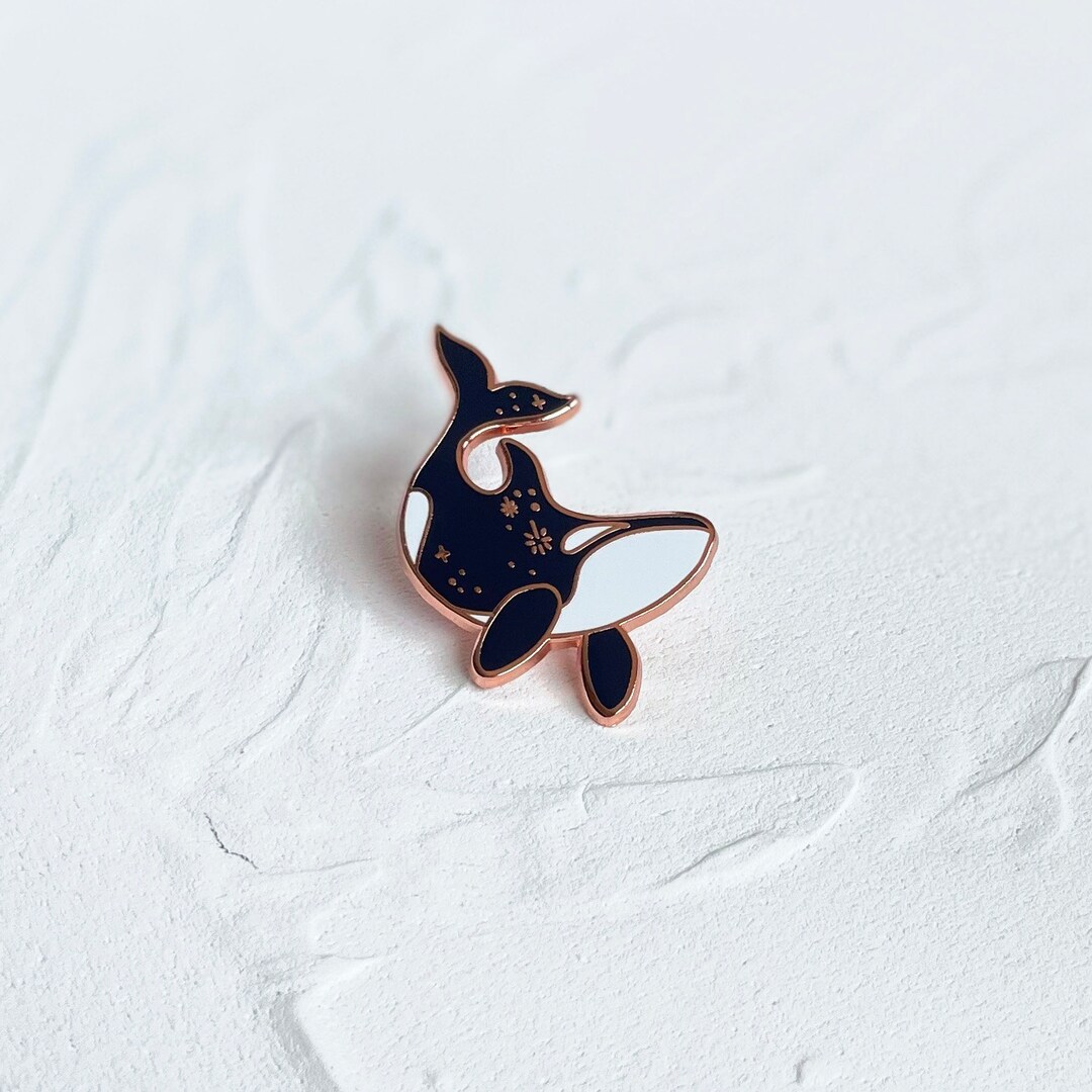 Orca Oceana Hard Enamel Pin - Ocean Lover Pin, Handmade Lapel Pin ...
