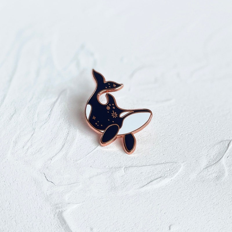 Whale Enamel Pin - Etsy