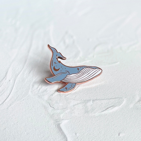 Whale Enamel Pin - Etsy