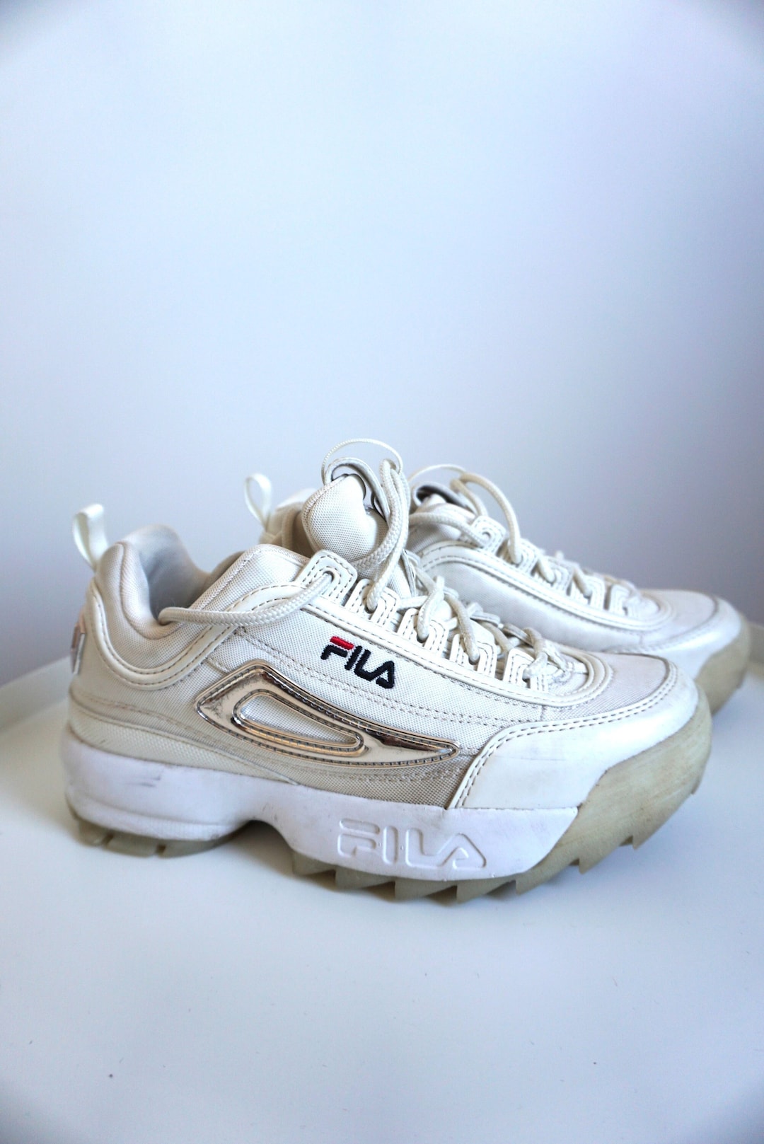 Vintage FILA Dad Sneakers / Boots / Shoes / Shoe / UK 4 / Eur 37.5 / US ...