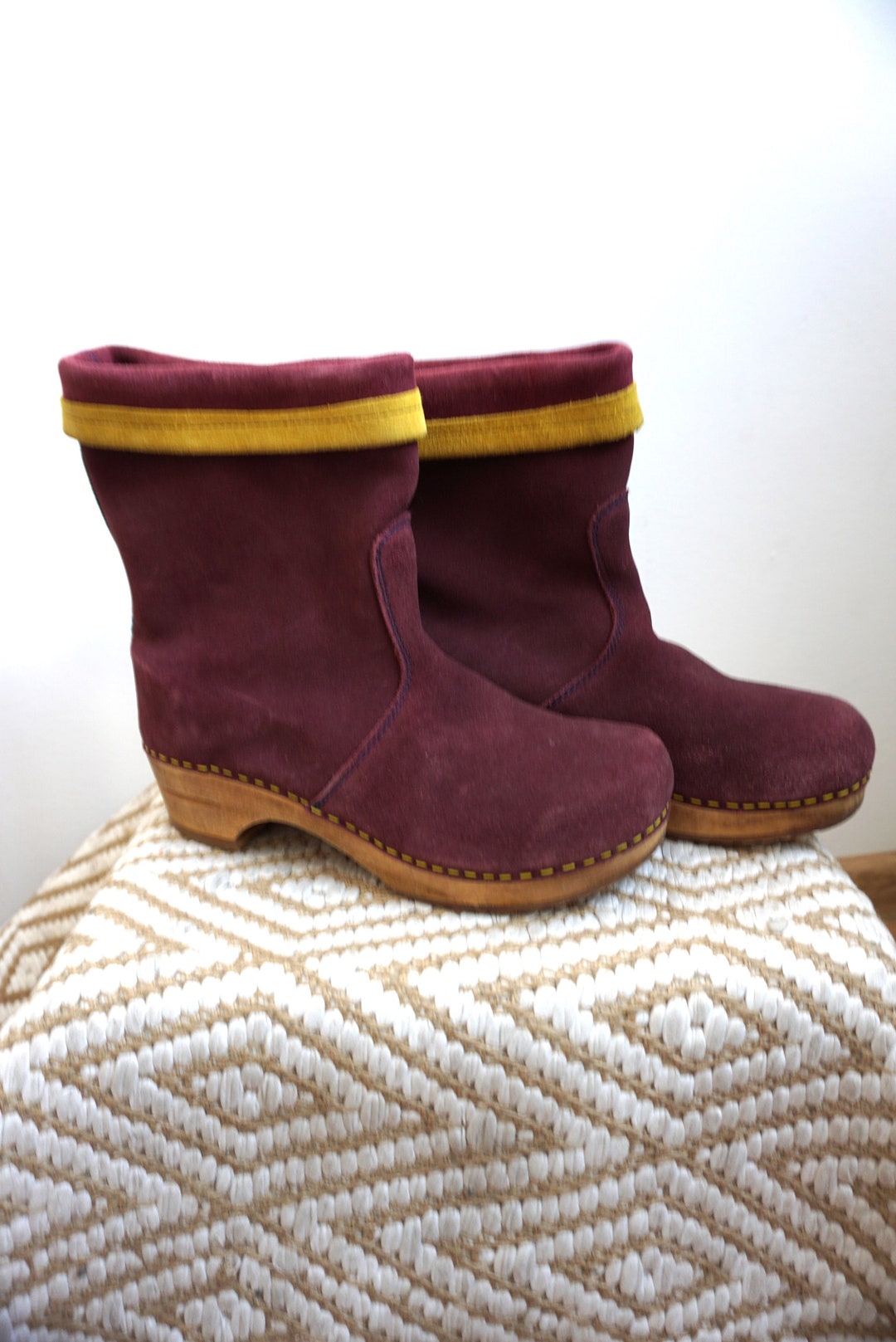 Vintage Genuine Leather Western Cowboy Boots / EUR 38 / US 7 / UK 5 ...