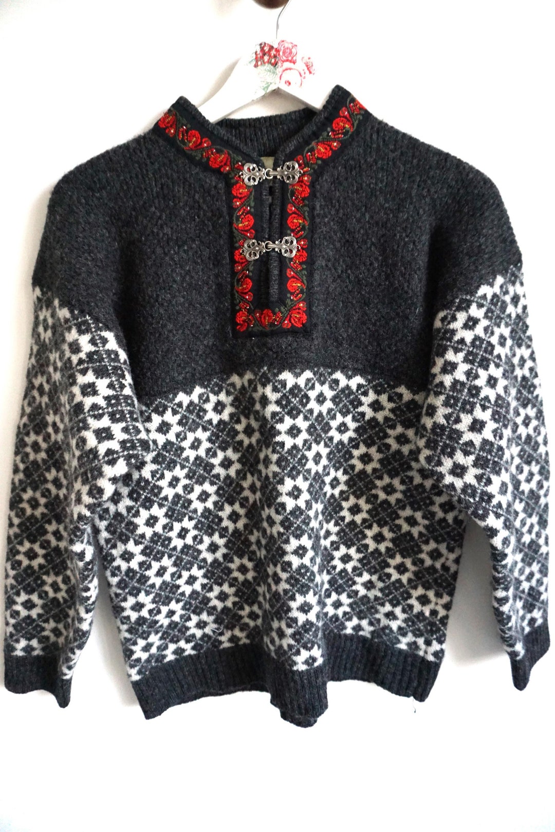 Vintage Norwegian Sweater / Norway Wool / Women / Men / Icelandic / M ...