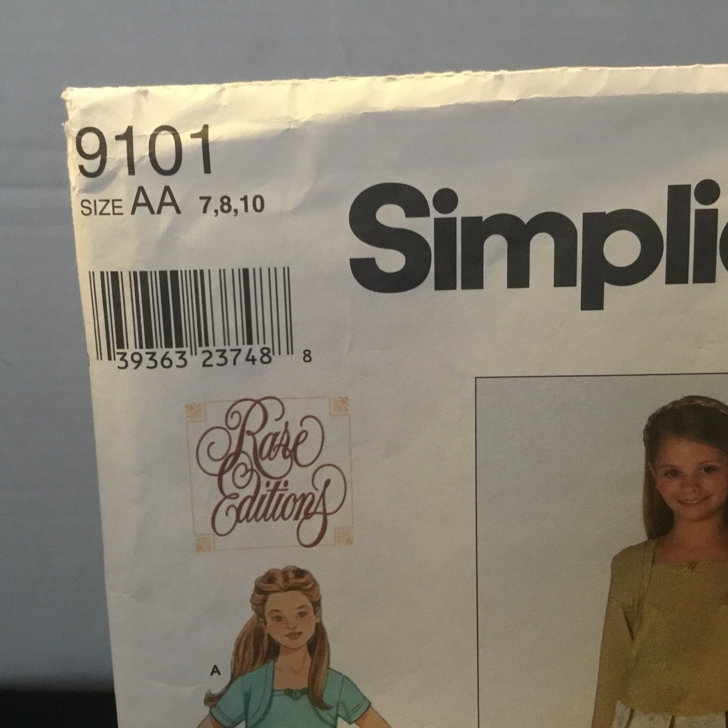 Gorgeous Simplicity Pattern 9101 a Rare Edition Size 7810 - Etsy Canada