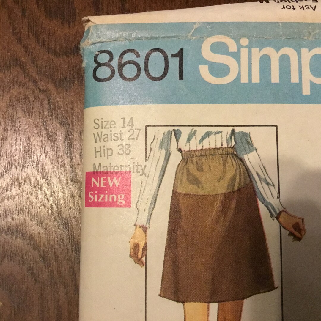Vintage 1969 Simplicity 8601 Pattern Vintage Size 14 Maternity Pants ...