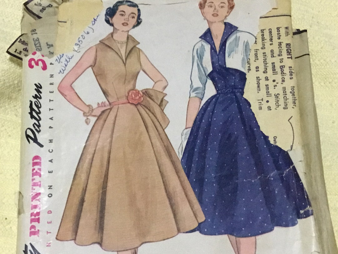 Original 1952 Simplicity Pattern 3846. Size 16 50s Size , Delicious ...