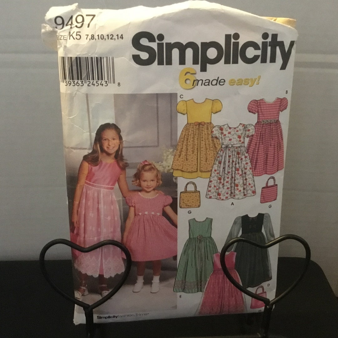 Simplicity Pattern 9497 Sizes 7.8.10.12.14 Six Easily Made Dresses With ...