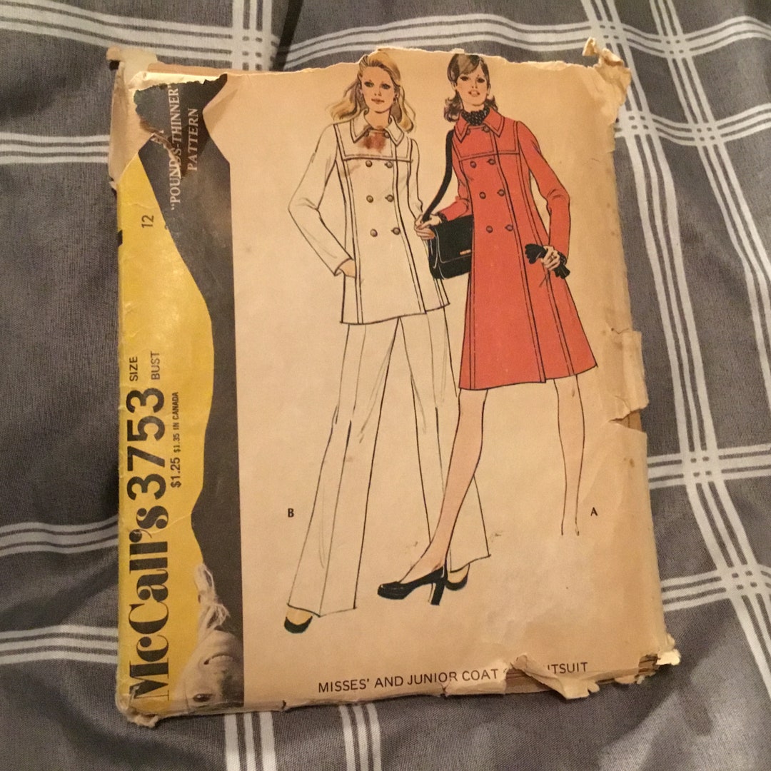 Mccalls Pattern, Mccalls 3753, Vintage 1973 Pattern, Pounds Thinner ...