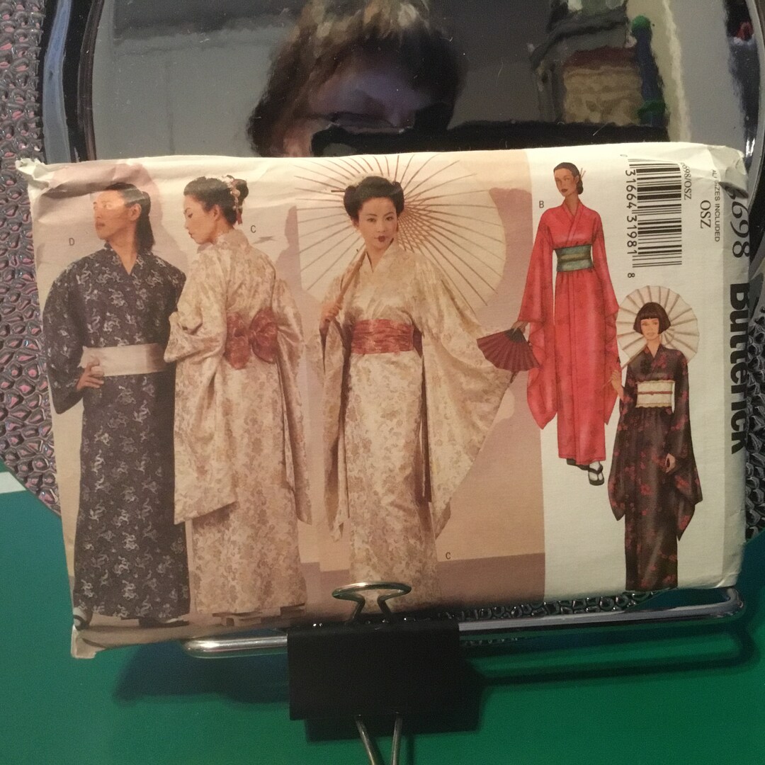 Butterick 6698 Adult Robe, Obi and Sash, A-line Wrap Robe, Halloween ...