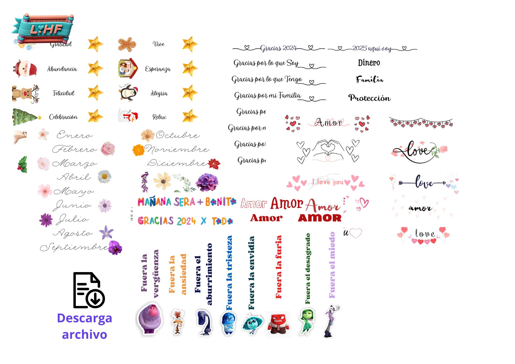 Plantilla para imprimir y decorar velas - Etsy España