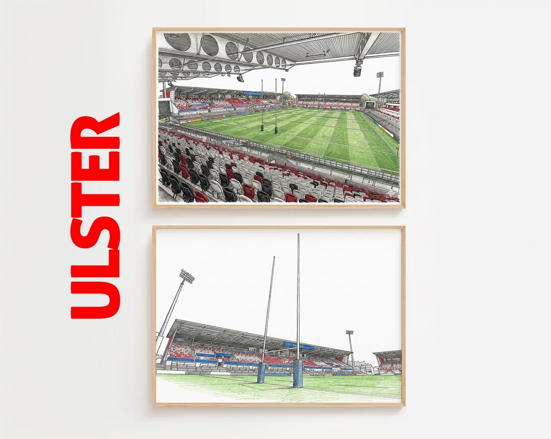 Ulster Ravenhill Stadium Rugby Poster | 4 Sizes | Isometric Print - Etsy