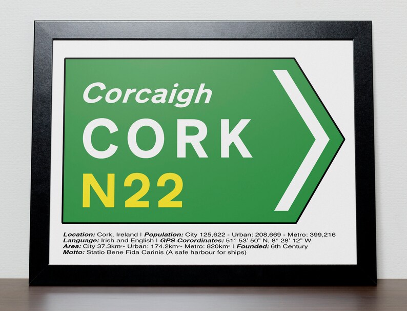 Irish Road Signs CORK - Etsy