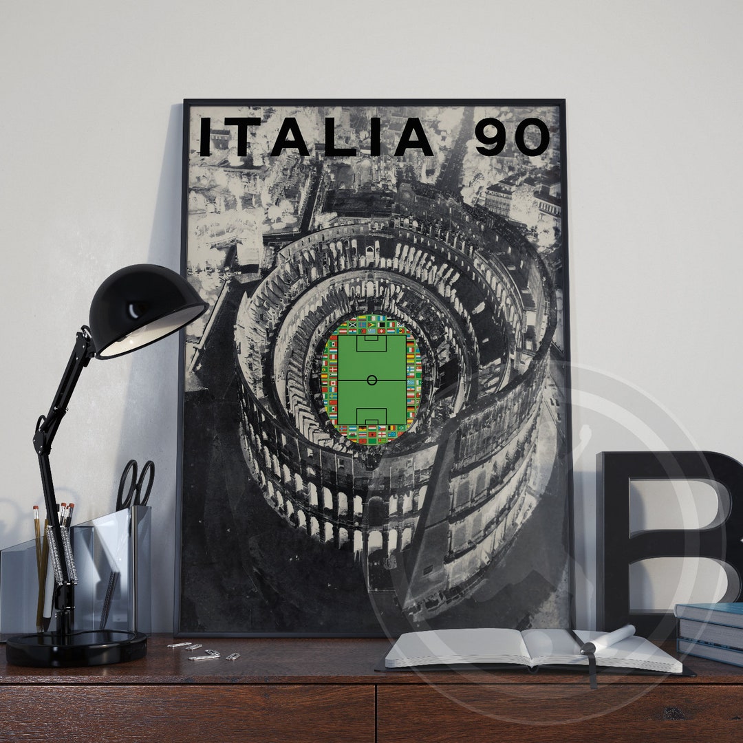 World Cup 1990 Poster ITALY 1990 Italia 90 - Etsy