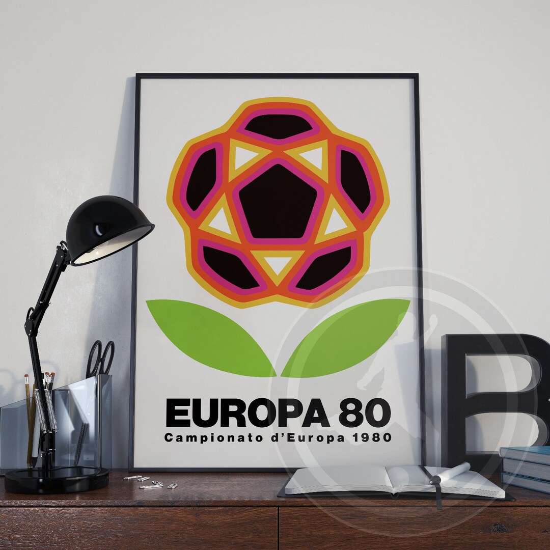 Euro 1980 Italy Soccer Football Poster - Etsy