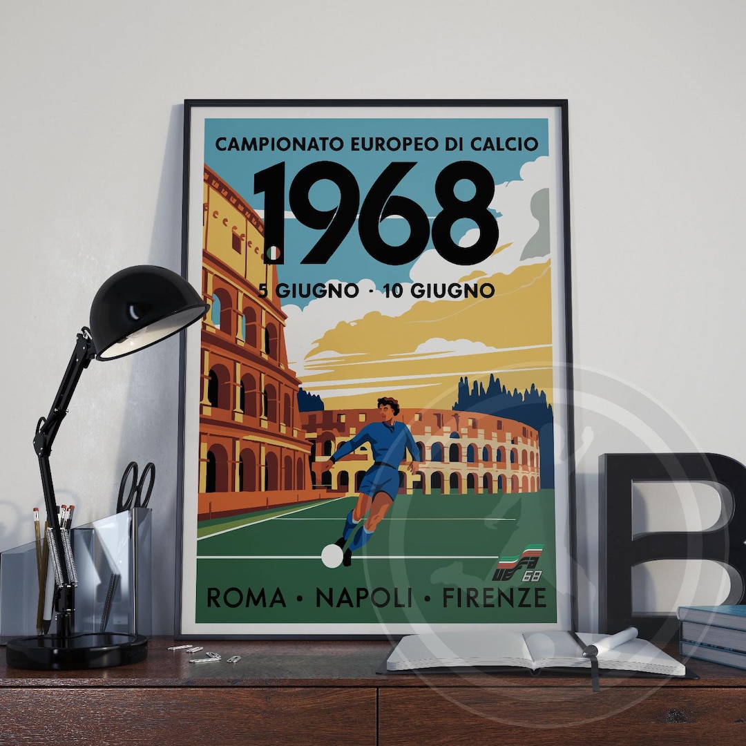 Euro 1968 European Championships Soccer Football Poster - Etsy