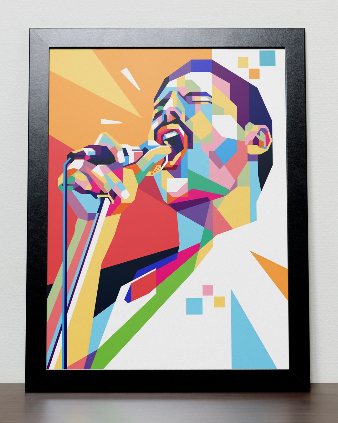 Freddy Mercury Queen Poster Print | 80s Music Icon | Available in 3 ...