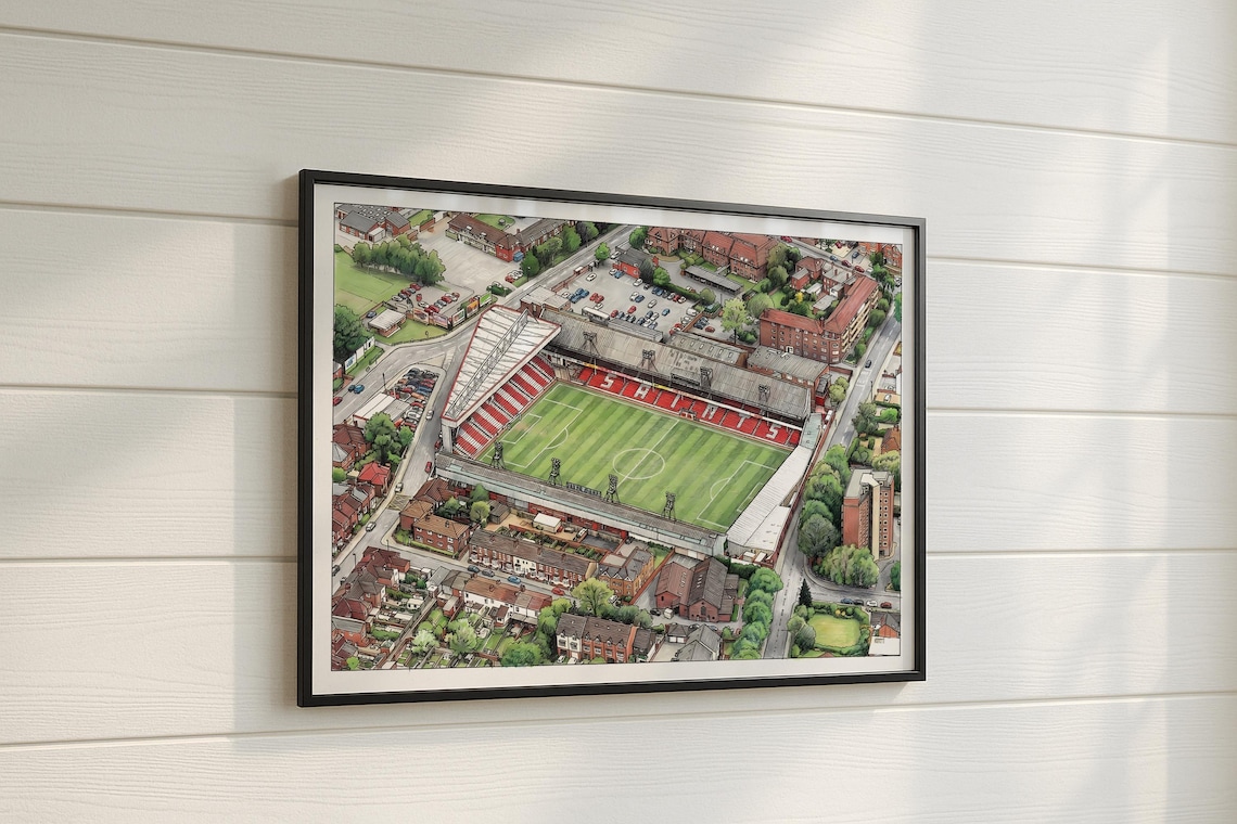 The Dell Stadium 1990 Southampton Poster | 4 Sizes | Isometric Soccer ...