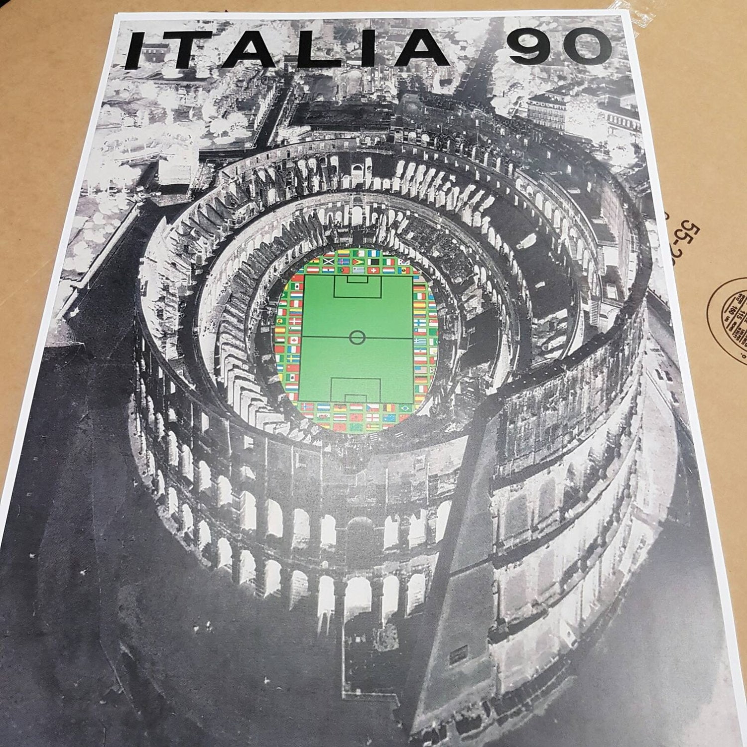 World Cup 1990 Poster ITALY 1990 Italia 90 - Etsy Australia