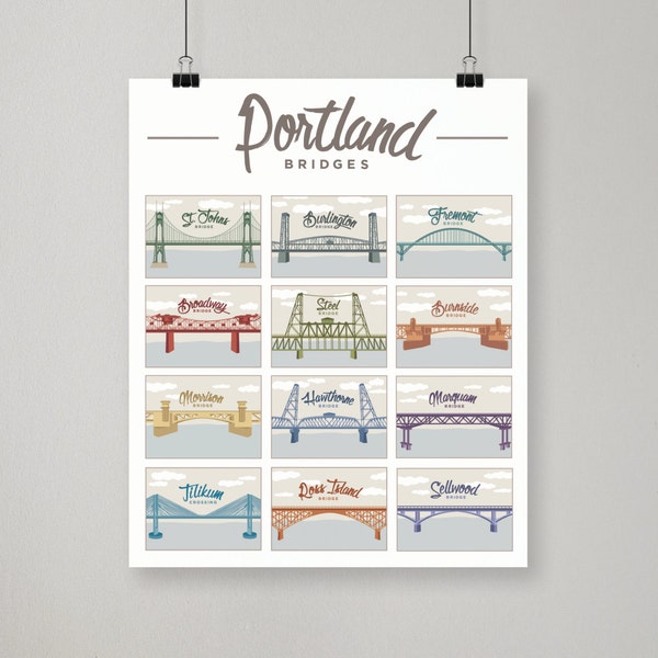 Portland Bridges - Etsy