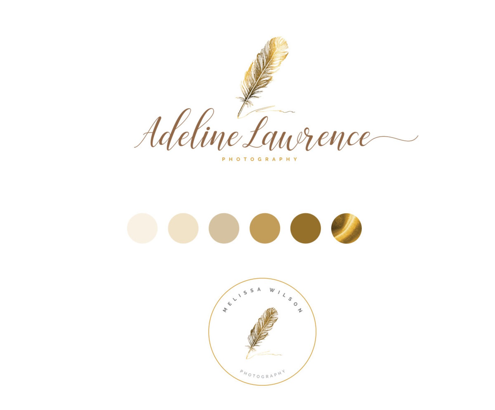 INSTANT DOWNLOAD, Feather Logo, Photography Logo, Blog Logo, Writer ...