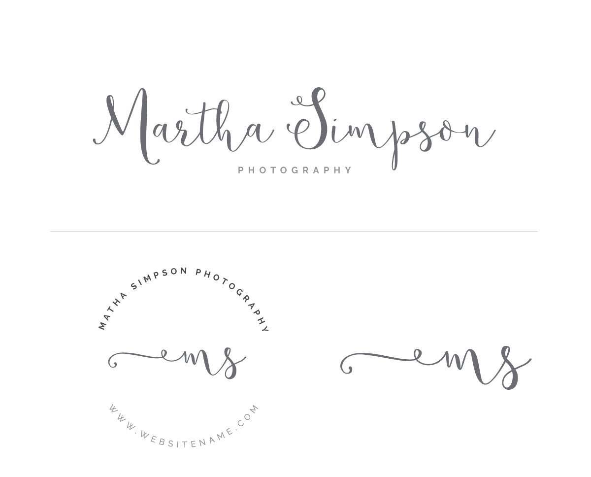 INSTANT DOWNLOAD Photography Logo Round Circle Logo | Etsy UK