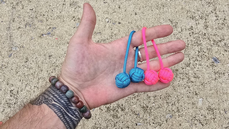Monkey Fist Begleri Fidget Toy – Paracord Skill Toy for Focus & Anxiety ...