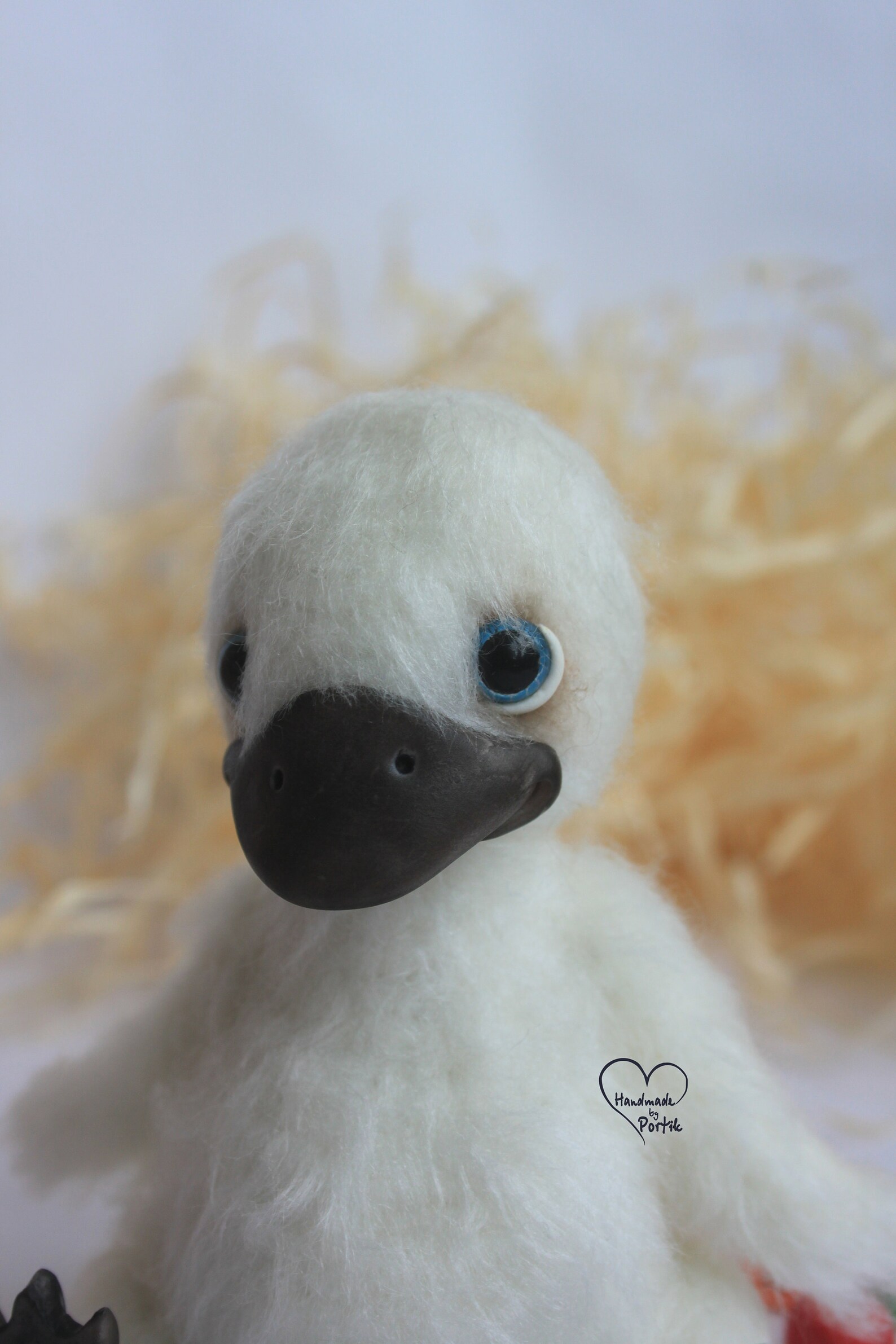Cute goose toy White gosling toy Amigurumi little goose Art | Etsy