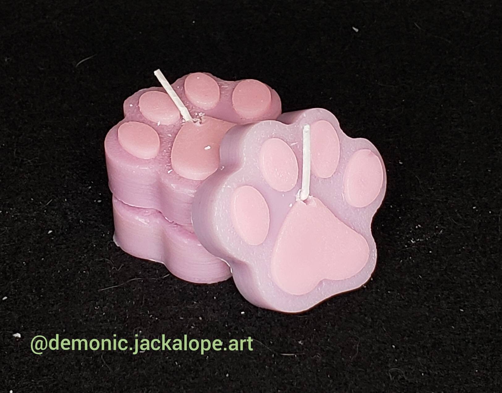 Rose & Lavender Toe Bean Paw Candles | Etsy
