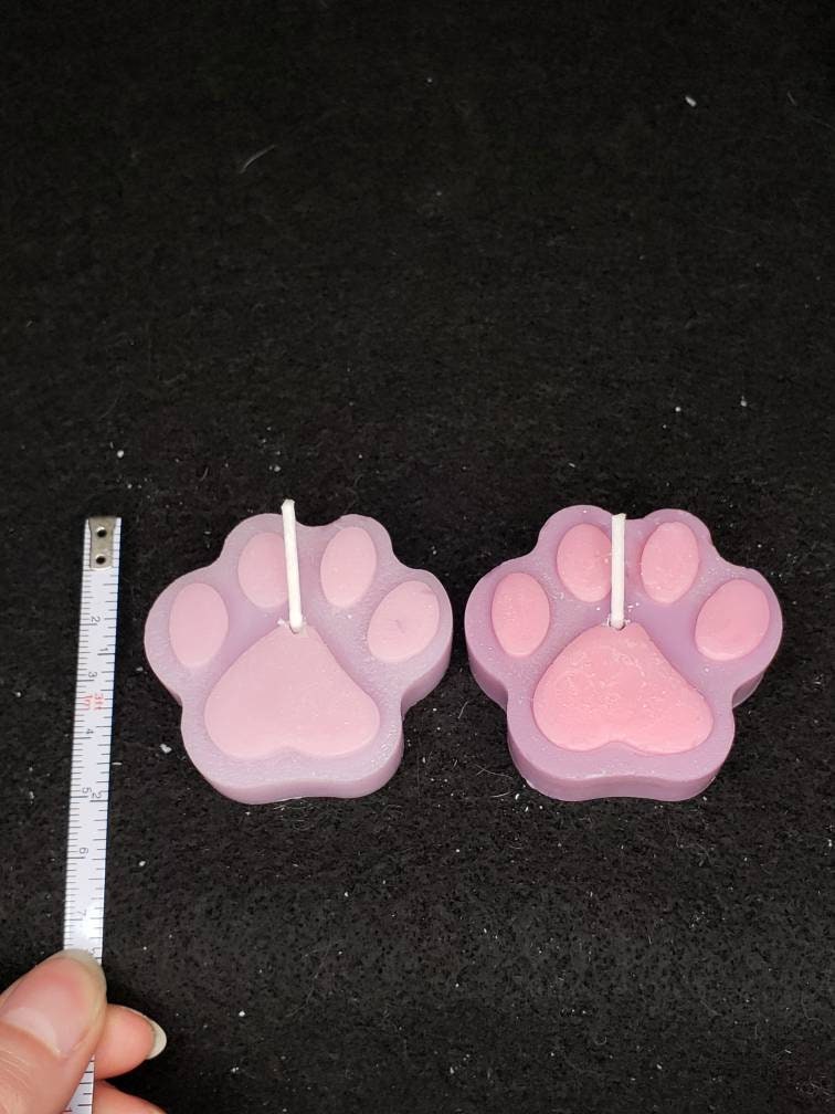 Rose & Lavender Toe Bean Paw Candles | Etsy
