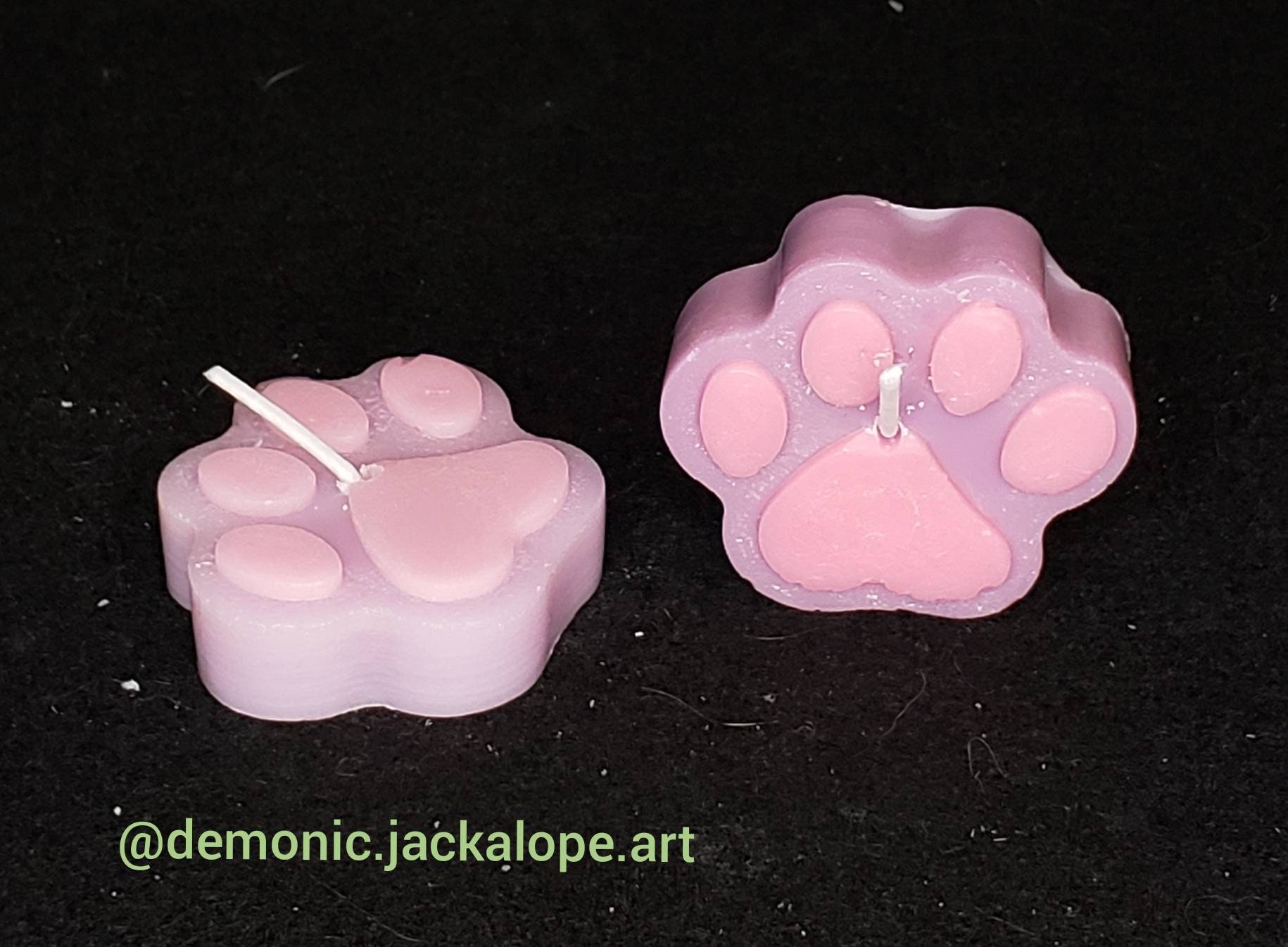 Rose & Lavender Toe Bean Paw Candles | Etsy
